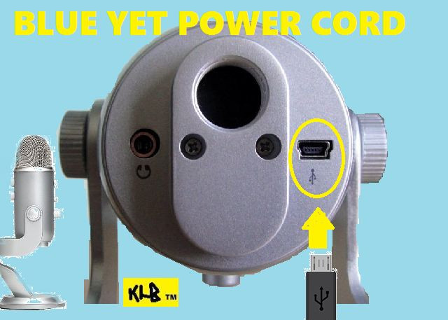 Blue Yeti Microphones USB Recording Mic Pro Studio Power Cord Cable ...