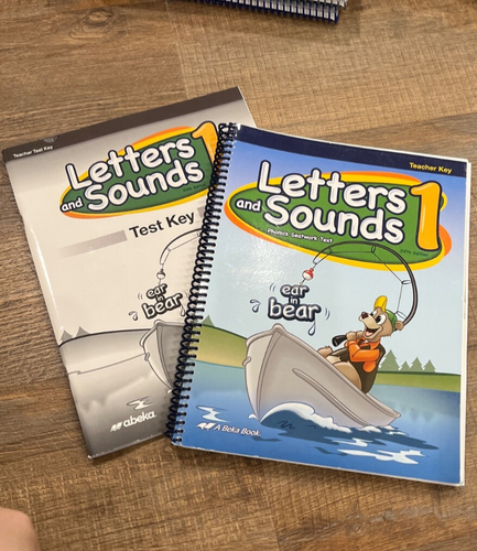 Abeka Letters and Sounds Fifth Edition Teacher Key & Test Key 2 Book ...