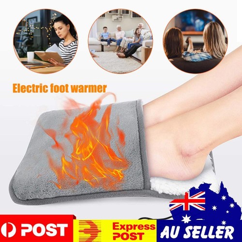 USB Electric Foot Warmer Feet Heating Slippers Thermal Foot Pad for ...