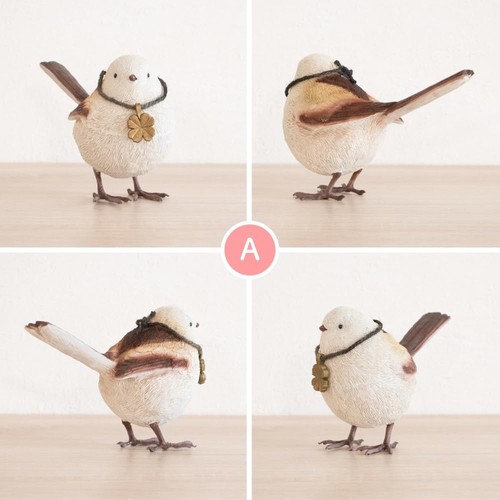 Shimaenaga Bird Garden Ornament Object Figurine Interior Set of 2 | eBay