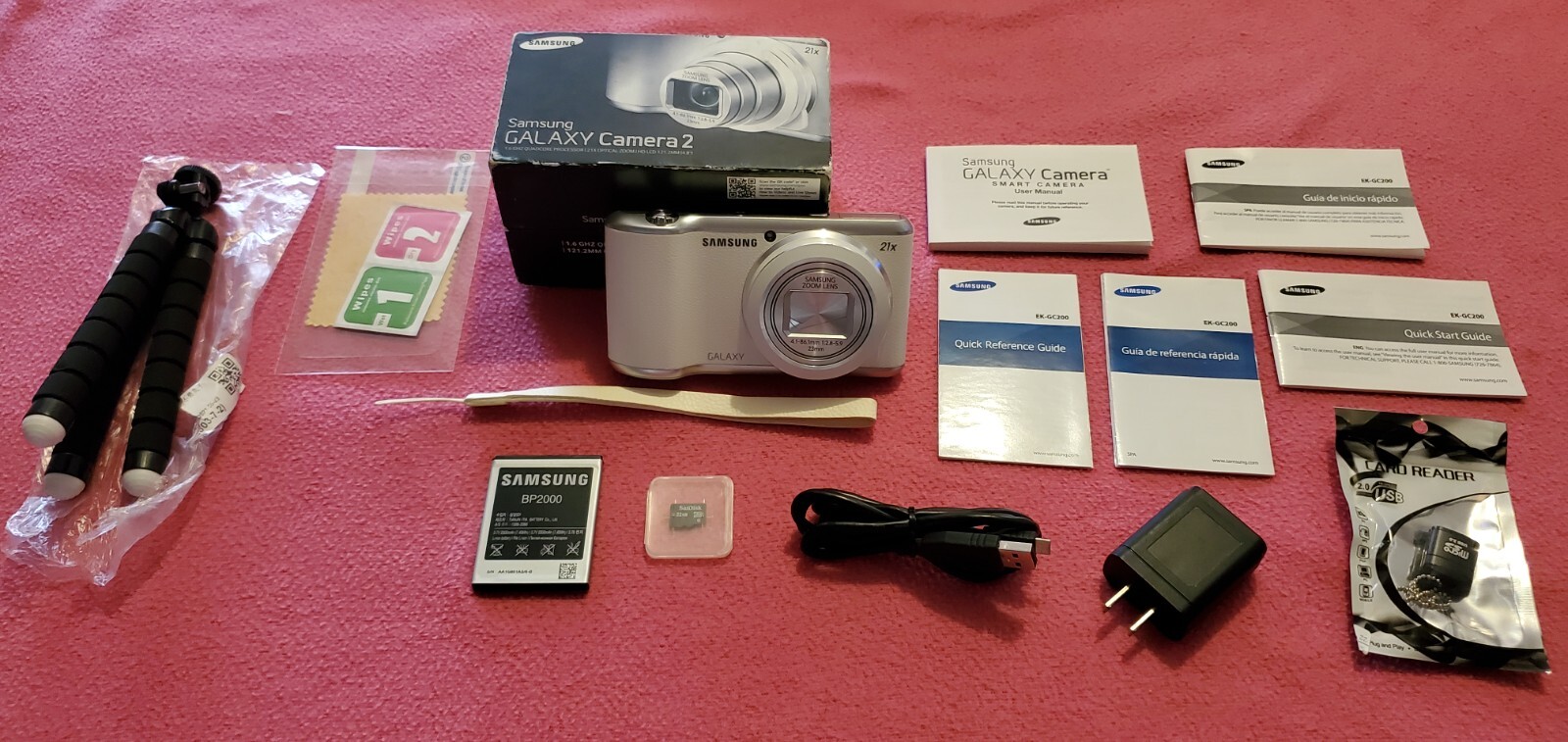 Samsung Galaxy Camera 2 EK-GC200 16.3 MP - WI-FI- 4.8" -21X ZOOM WHITE ...