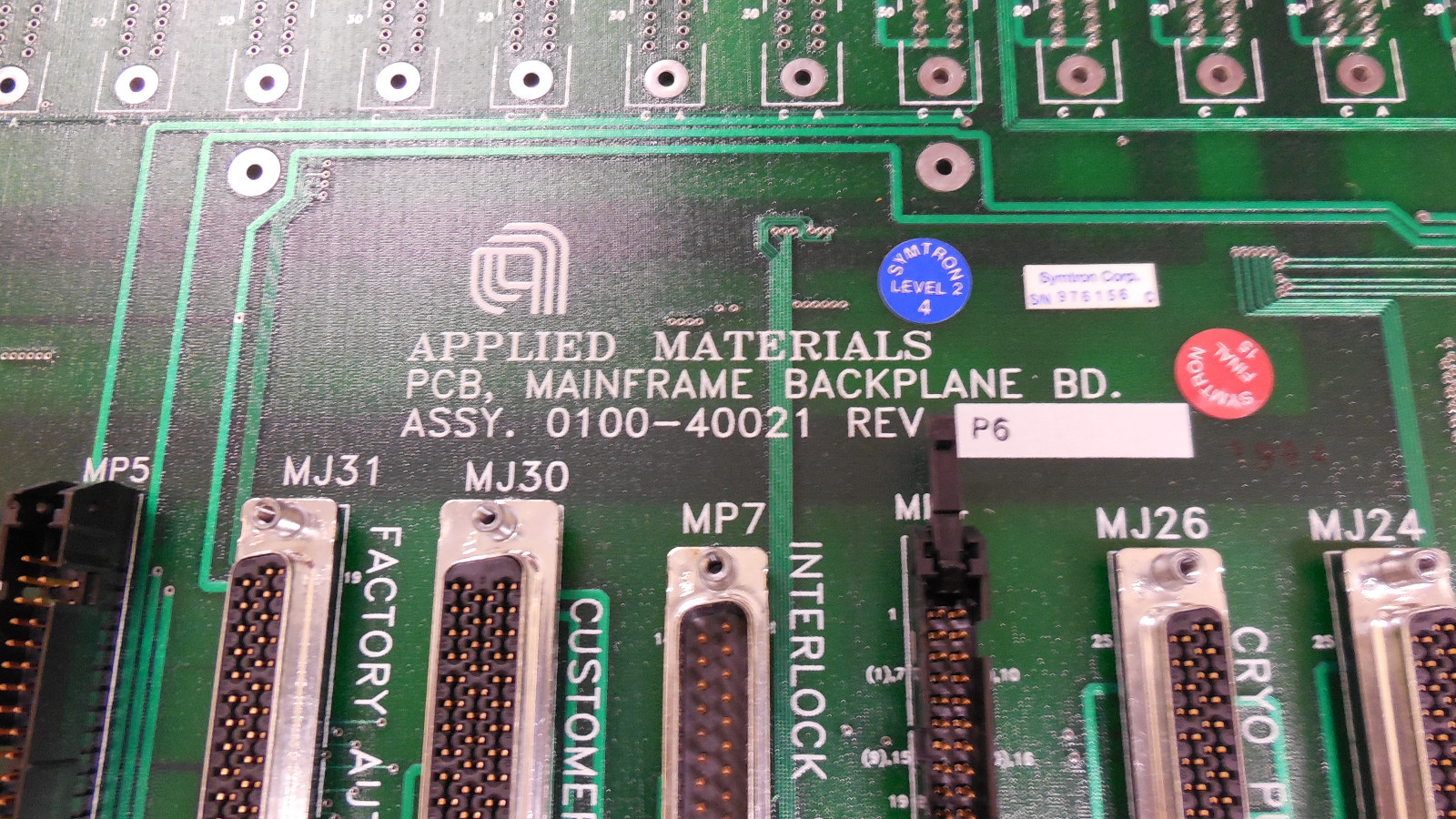 0100-40021, AMAT, PCBA,MAINFRAME BACKPLANE | eBay