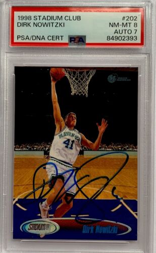 Dirk Nowitzki Dallas Mavericks 1998 Stadium Club Signed Autographed ...