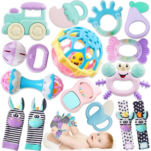 Rattles 0-6 Months: Baby Toys Rattles for Babies 6-12 Months Infant ...
