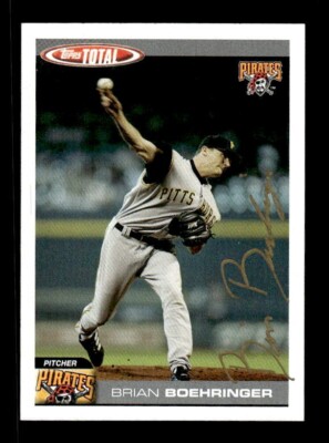 BRIAN BOEHRINGER SIGNED 2004 TOPPS TOTAL #593 - ON-CARD AUTO ...