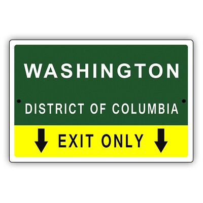 Washington, District of Columbia Highway Exit Novelty State City ...