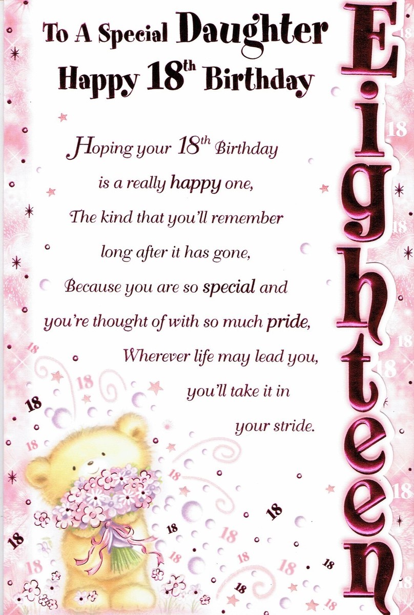 Happy 18th Birthday Card Sayings