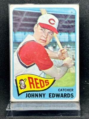 Johnny Edwards 1965 Topps Baseball Catcher Cincinnati Reds Card No# 418 ...