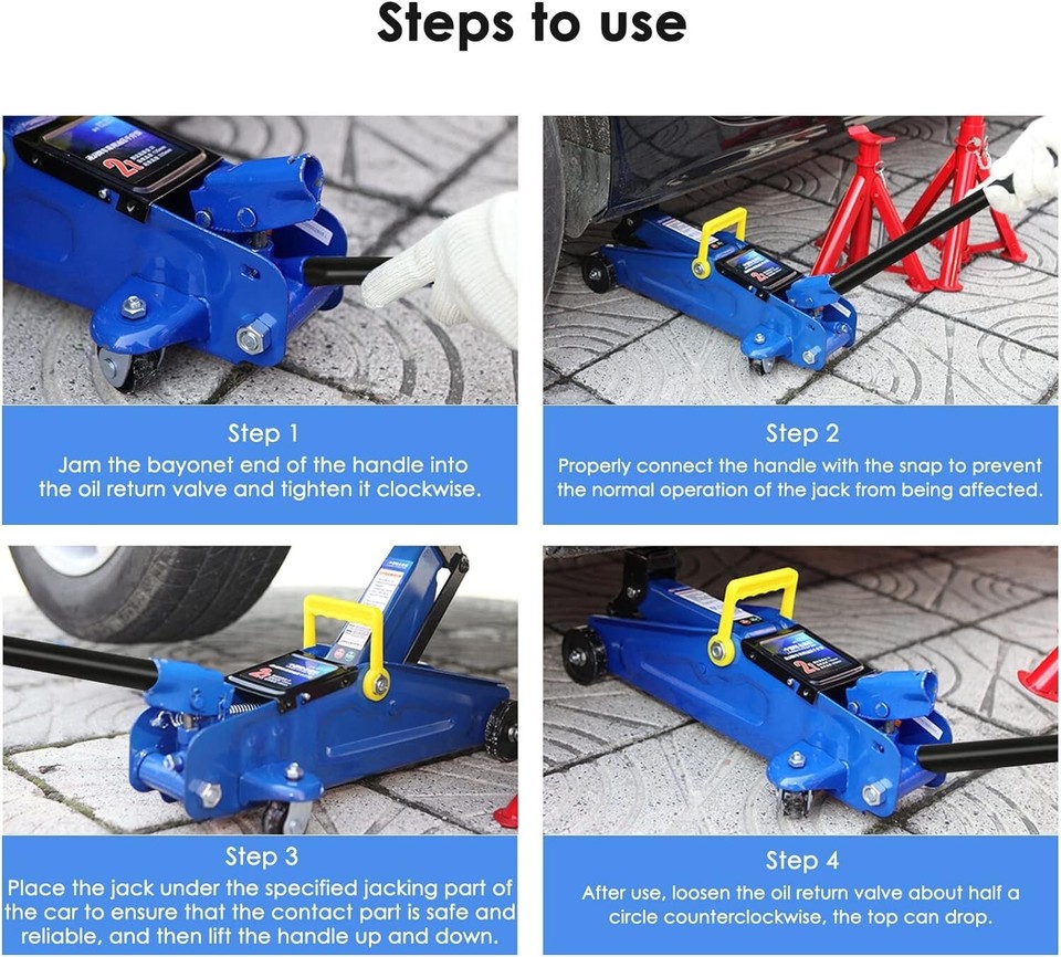 2 Ton Floor Jack Handle Replacement Horizontal Hydraulic Jack Handle ...