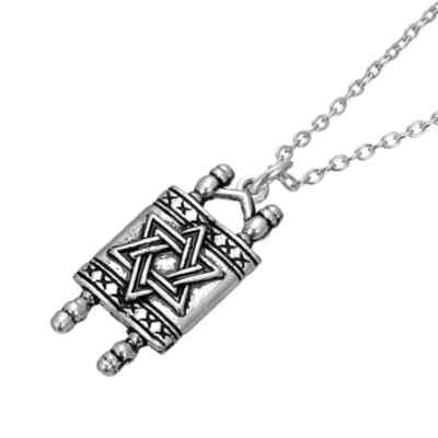 Tiny Torah Scroll Silver Judaic Religion Holy Words Pendant Jewelry | eBay