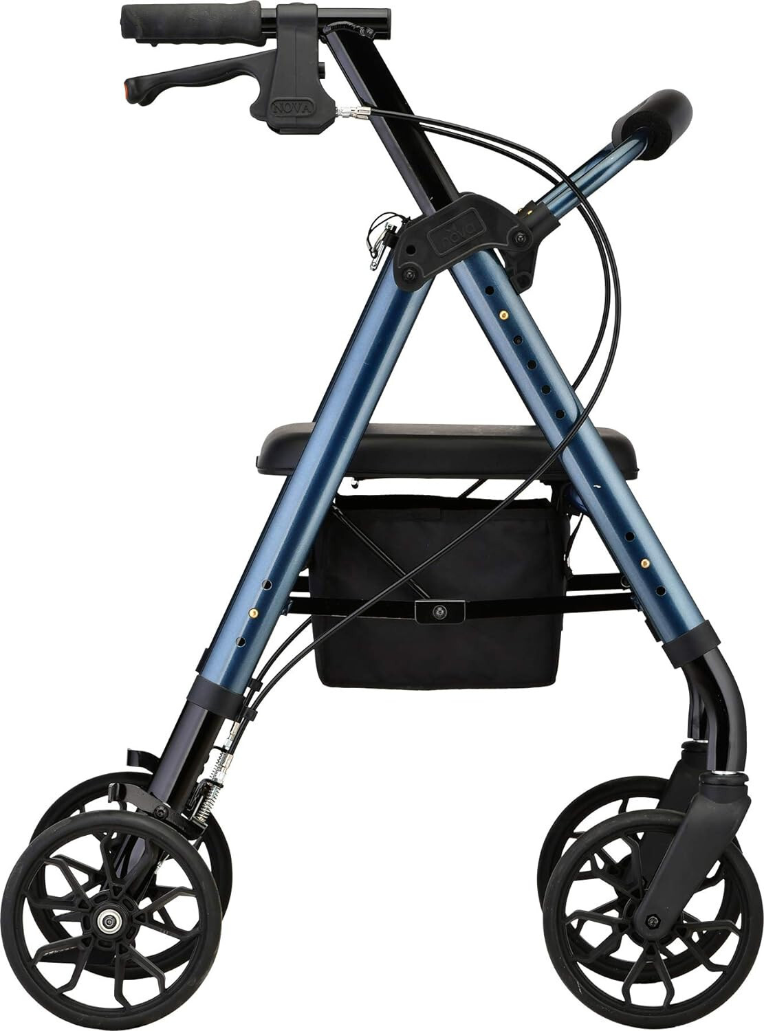 NOVA STAR 8 Rollator Walker w/Perfect Fit System Ltweight Folding ...