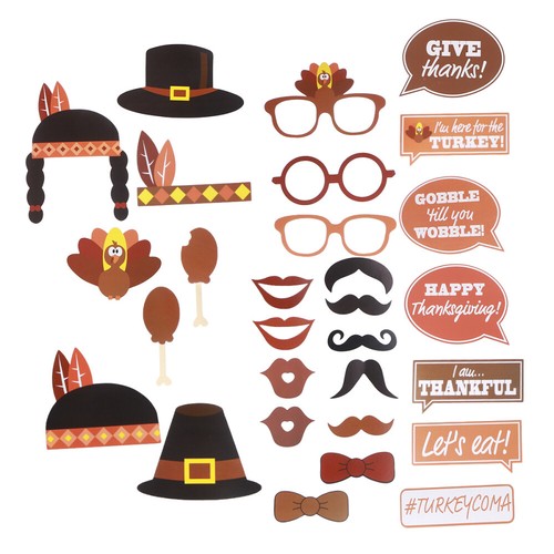 Turkey Football Photo Booth Props - 29pcs | eBay