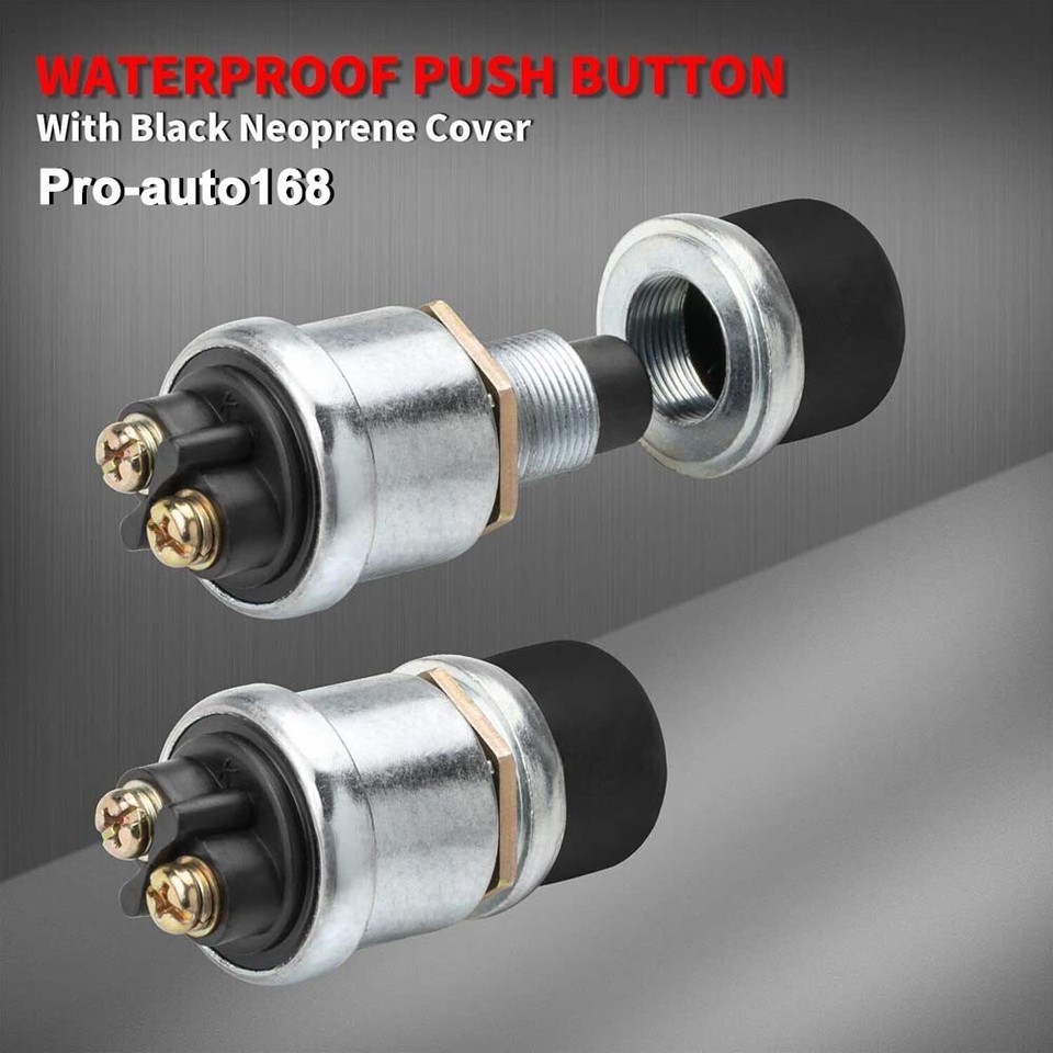 12V DC, 50A Push Button Horn Engine Start Starter Switch For Car Truck ...