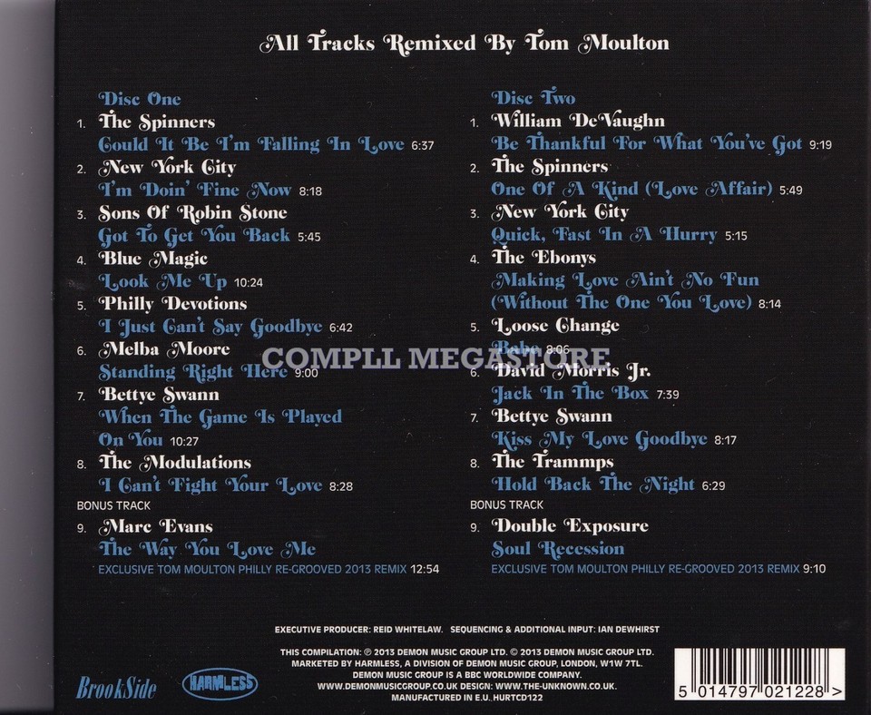 PHILLY REGROOVED 3 - TOM MOULTON REMIXES / 2CD THE SPINNERS THE TRAMMPS ...