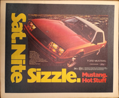 FORD MUSTANG ORIGINAL UNFRAMED 1981 magazine PROMO AD | eBay