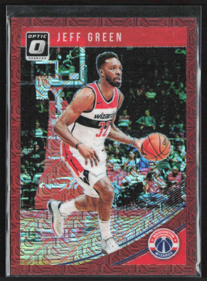 Jeff Green 2018-19 Donruss Optic Choice Red Prizm /88 #133 Washington ...