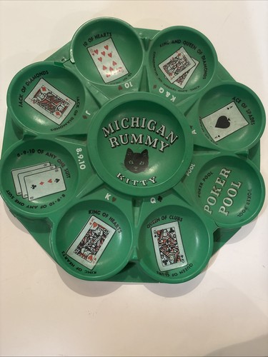 VTG 1960’s Michigan Rummy Black Cat Transogram Plastic Play Tray | eBay