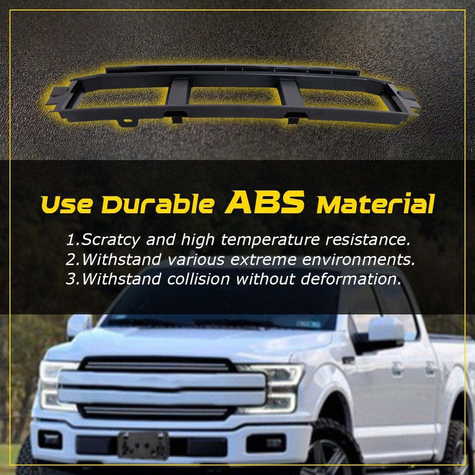 3pcs Bumper Grille +Cover + License plate bracket For 21-2022 Ford F ...