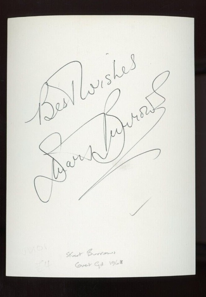 Autographed 5 x 7 Photo Opera Singer Stuart Burrows Welsh operatic ...