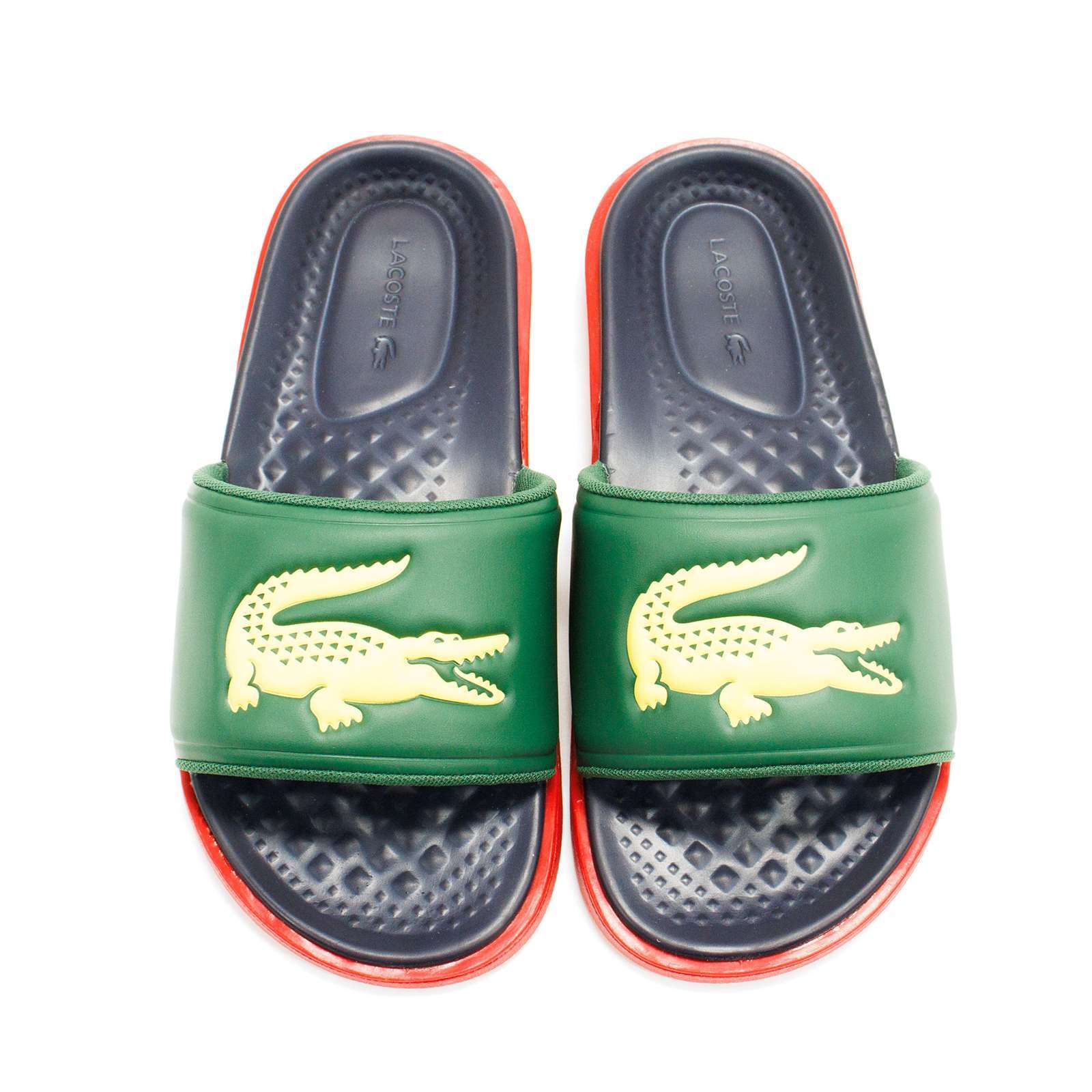 Lacoste Men's Croco Dualiste 112 2 Slide Open Toe Strap Sandals | eBay