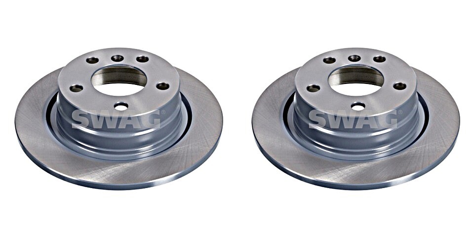 SWAG Brake Disc Rear Axle x2 pcs Fits BMW 1 2 F87 F22 F21 F20 ...