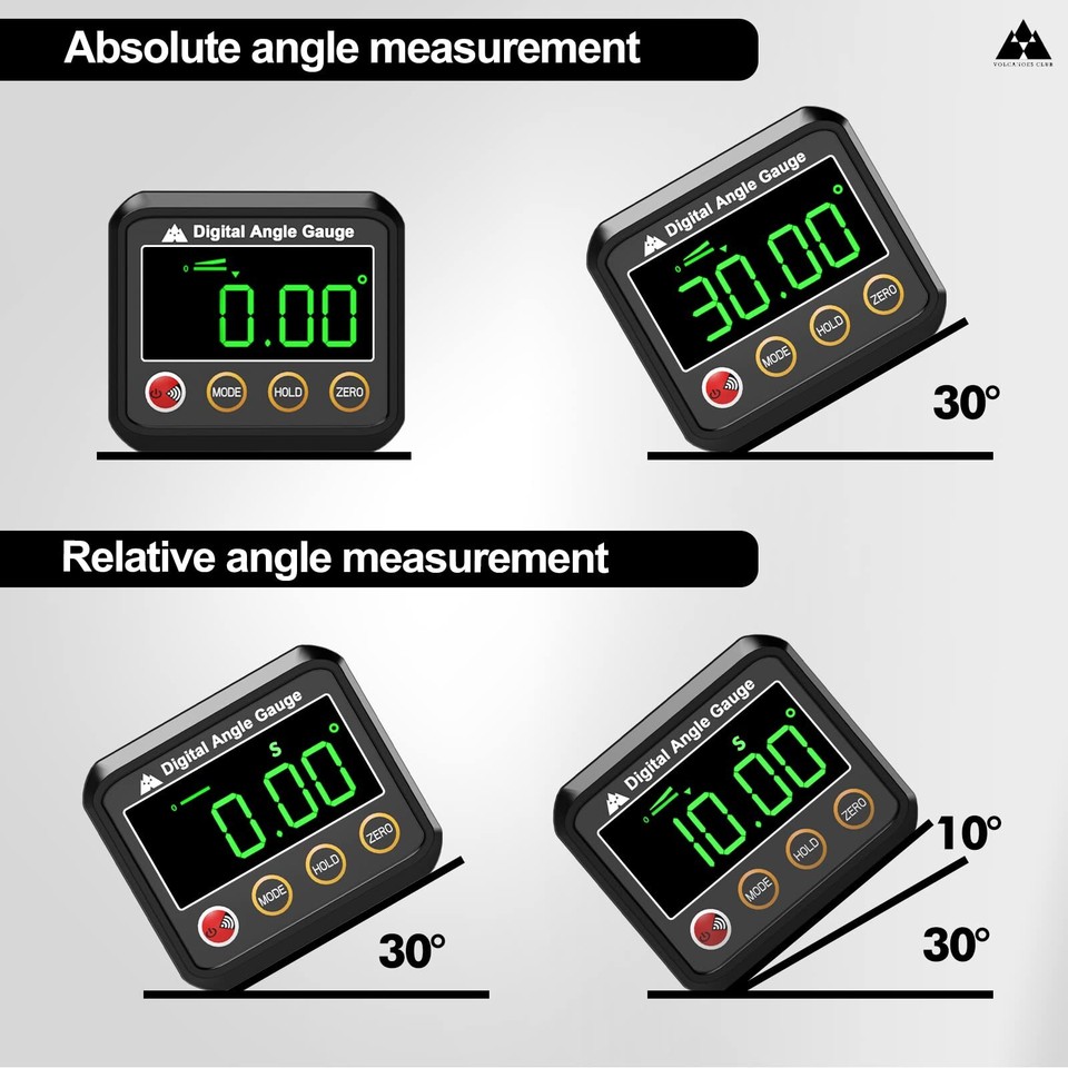 Magnetic Digital Angle Finder Protractor Inclinometer Mini Digital ...
