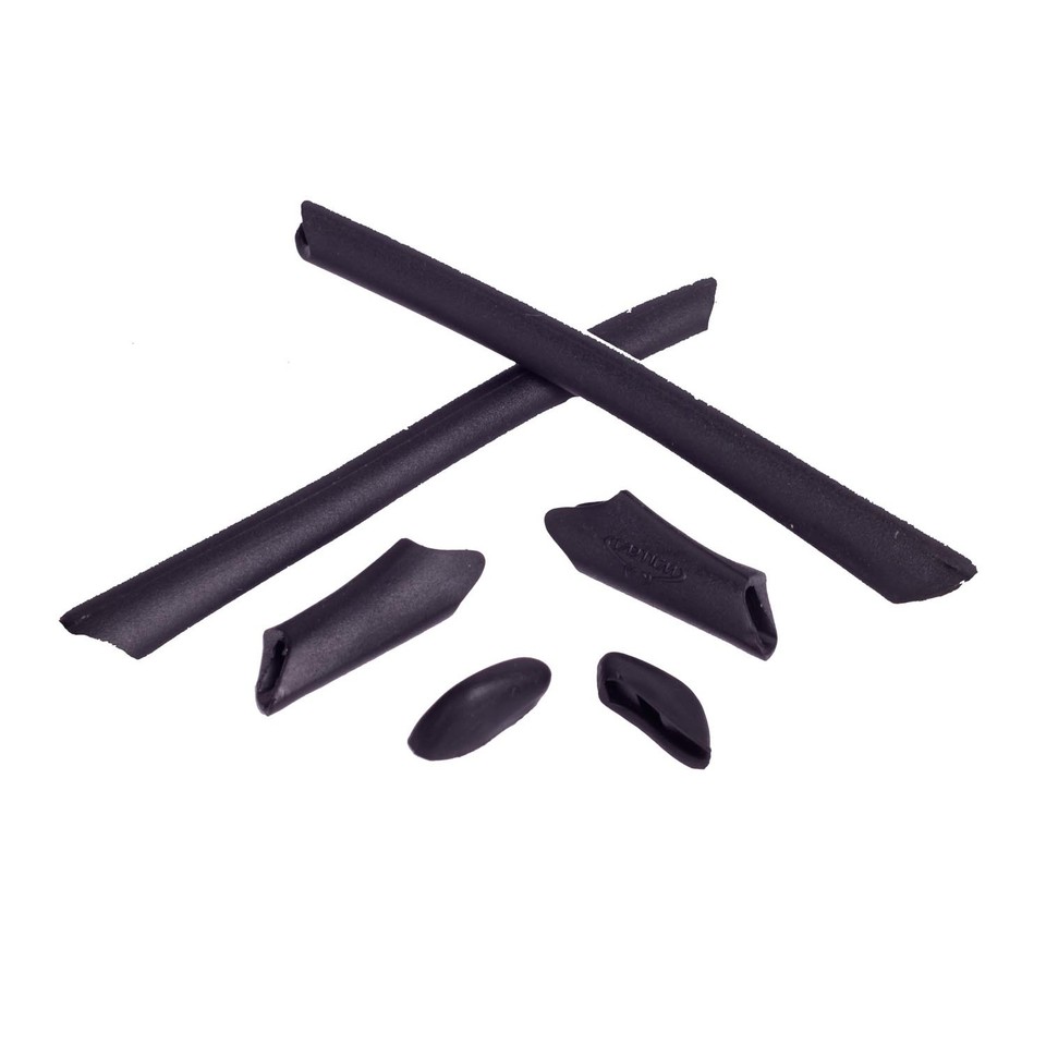 Walleva Ice Blue Polarized Lenses + Black Rubber Kit For Oakley Half ...