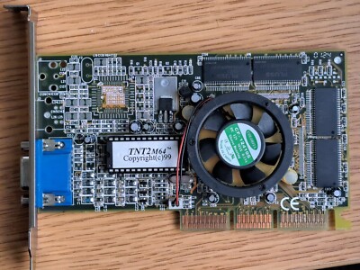 NVIDIA Riva TNT2 M64 32MB SDR 64bit AGP 4x Vintage Retro Graphics Video ...