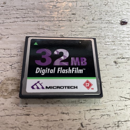 Rare Microtech 32MB Compact Flash CF Memory Card | eBay