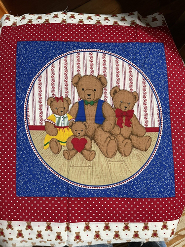 VIP Cranston Print Works V.I.B. Very Important Bears Bear Family Pillow ...