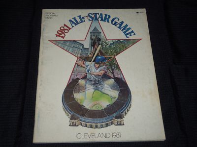 1981 ALL-STAR GAME OFFICIAL BASEBALL PROGRAM - CLEVELAND - GREAT PHOTOS ...