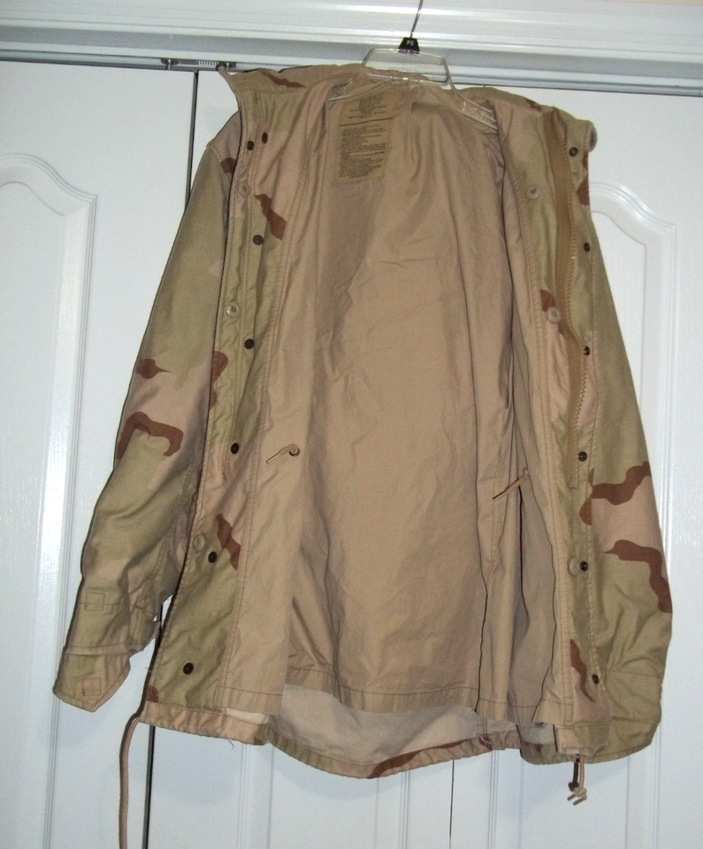 US Military Coat Cold Weather M65 Field Jacket Desert Camouflage DCU ...