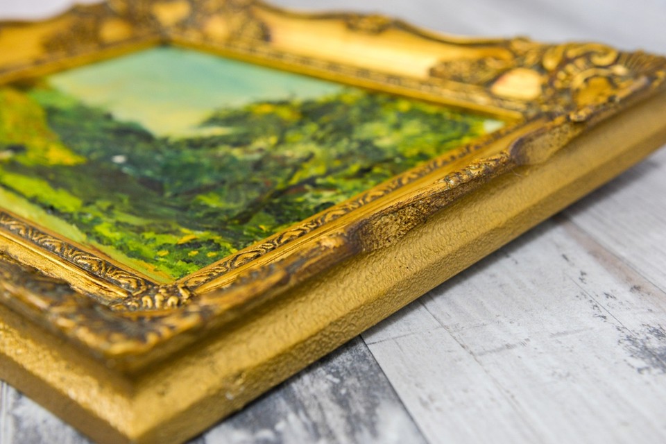 Vintage Ornate Gold Rococo Baroque Style Chunky Wood Picture Frame 34cm ...