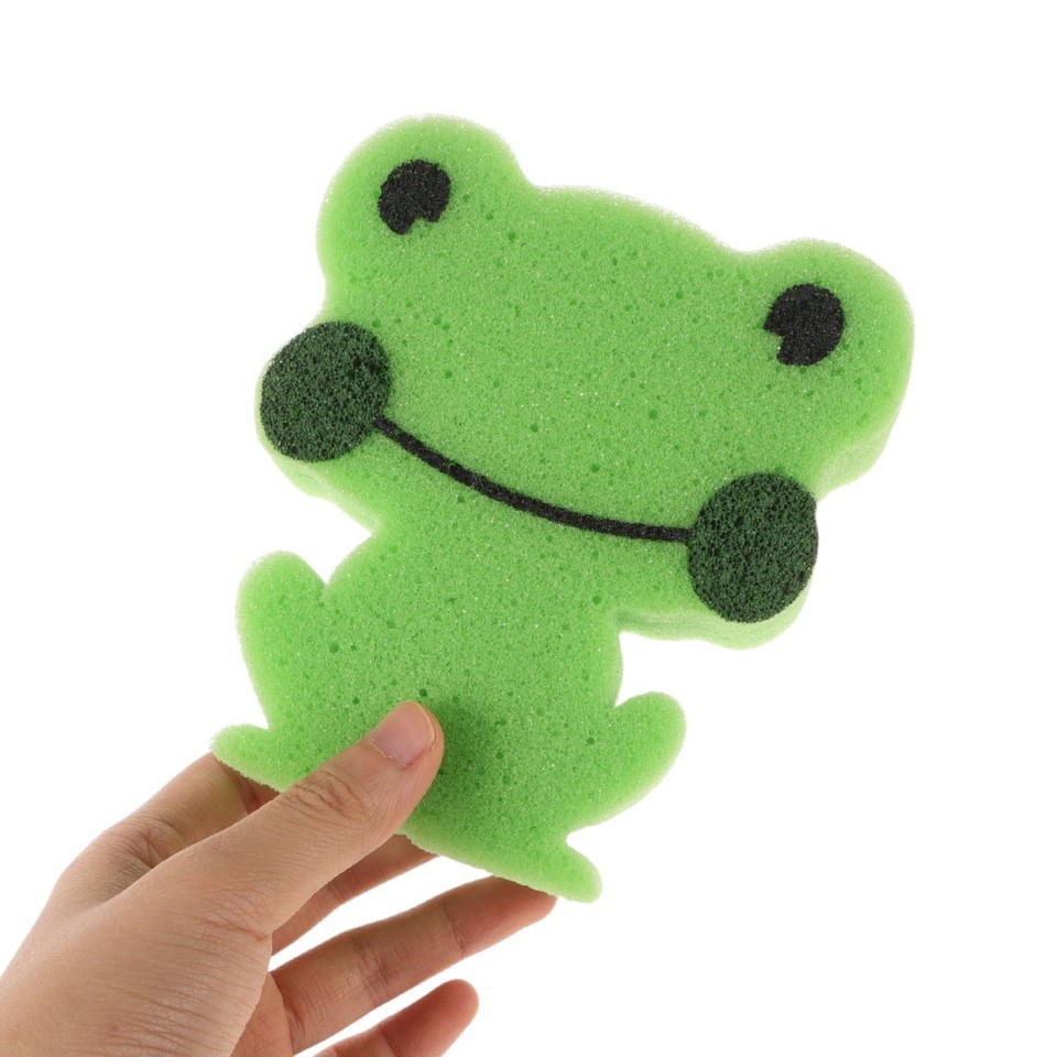Frog Bathing Sponge Adorable Cartoon Animal Bath Sponge for Kids Baby ...