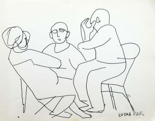 Pink Doll - Original Drawing - Felt - Conversation 7 | eBay