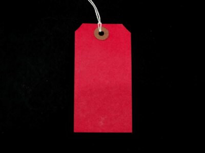 Red Strung Tie On Tags String Luggage Labels Wedding Craft Gift ST 0 1 ...