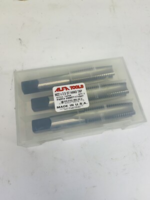 ALFA TOOLS M22 x 2.5 D7 HAND Tap (taper) HSMTT171047 22MM HSS Metric (3 ...