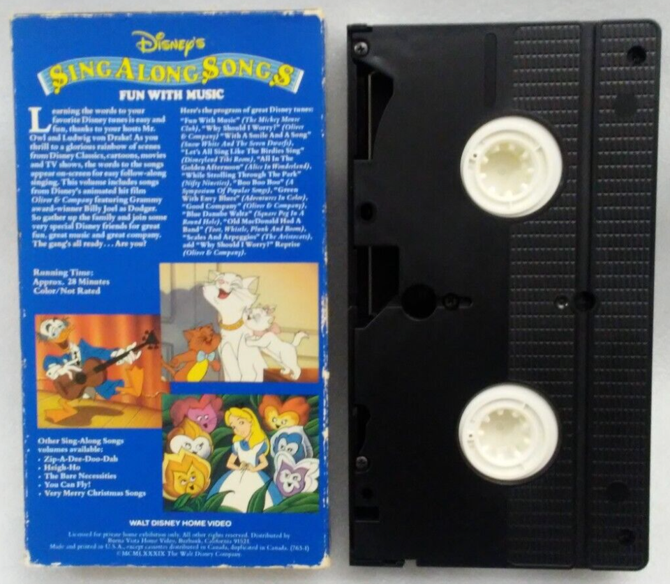 VHS Disneys Sing Along Songs - Fun With Music (VHS, 1989) 12257763034| eBay