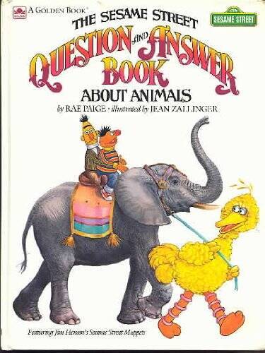 The Sesame Street Question And Answer Book About Animals - ACCEPTABLE ...
