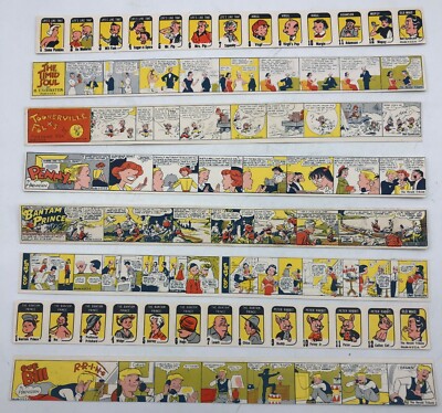 (8)x Vintage Circa 1950's Vending Machine Mini Comic Strips ...