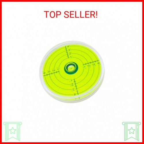 80x12mm Large Bubble Spirit Level Degree Marked Surface Round Levels ...