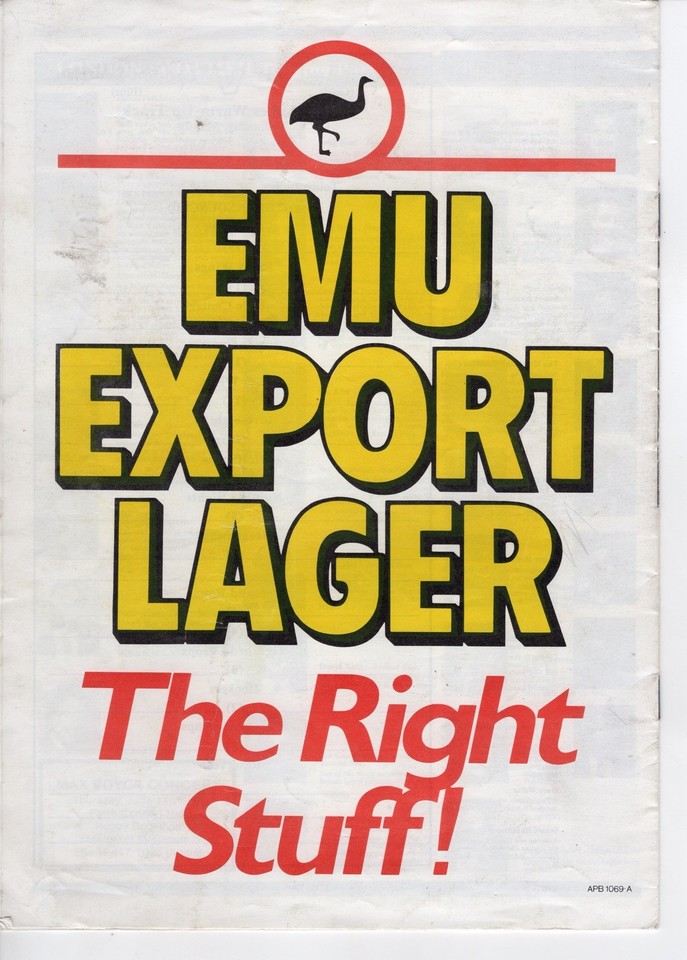 Rugby Union Programme WA vs Middlesex & London Scottish Perry Lakes ...