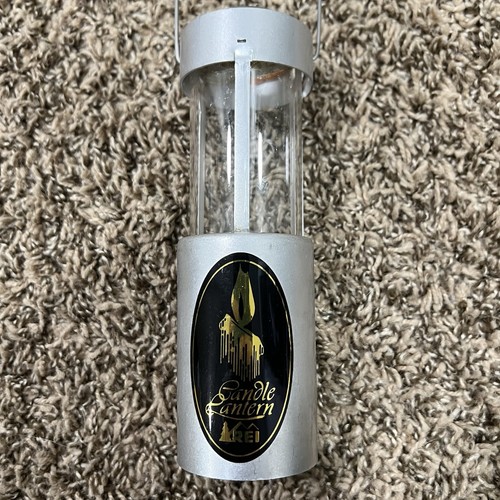 Vintage REI Aluminum Telescopic Candle Lantern Lamp Camping Hiking Made ...