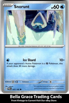Snorunt #037/182 SV04: Paradox Rift Pokemon Common | eBay