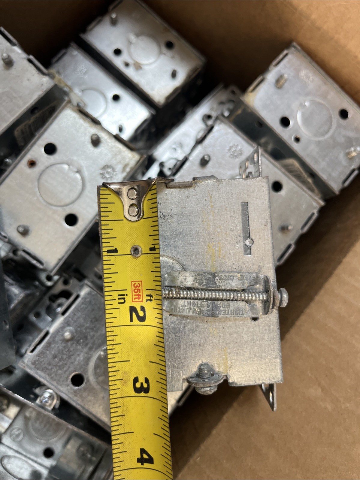 Steel City 1-Gang 2-1/2 in. D Old Work Metal Electrical Box with NM ...