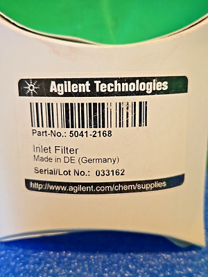 Agilent Inlet Glass Filter 5041-2168 Agilent | Made In GERMANY 50412168 ...