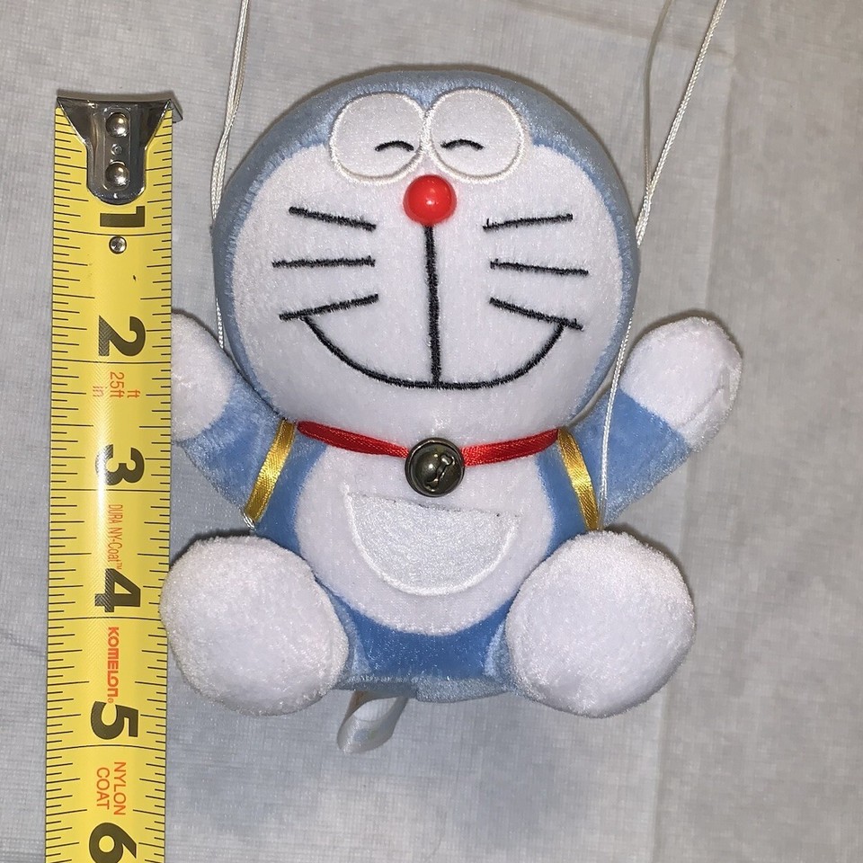2007 DORAEMON Skydiving Parachute 5" PLUSH Toy Doll JAPAN Fujiko RARE ...