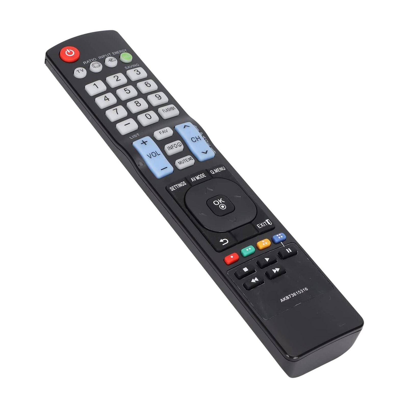 AKB73615316 Replace Remote Control Fit for LG TV 47LS4600-UA 37LS5600 ...
