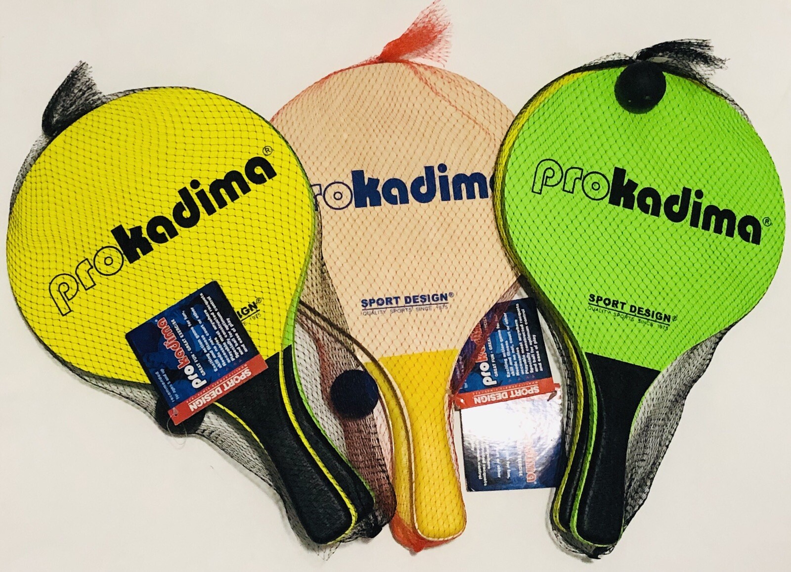 Original Pro Kadima Paddleball Beach Set PaddleBall Brand New Fun ...
