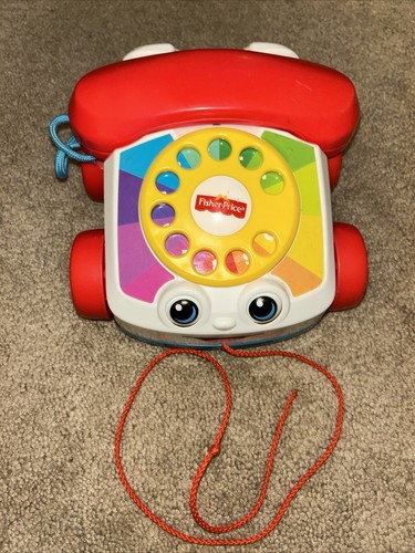 Fisher Price Chatter Telephone Phone Pull Toy 2015 Rotary Dial Toddler ...